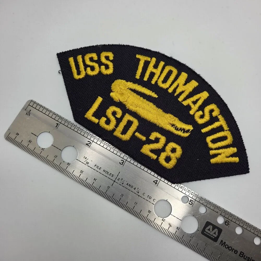 Accents | Vintage Uss Thomaston Lsd28 Us Navy Ship Patch Embroidered ...